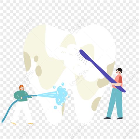 만화 일러스트 칫 솔 이빨 벡터 요소입니다세안하다양치질 Png 일러스트 무료 다운로드 Lovepik