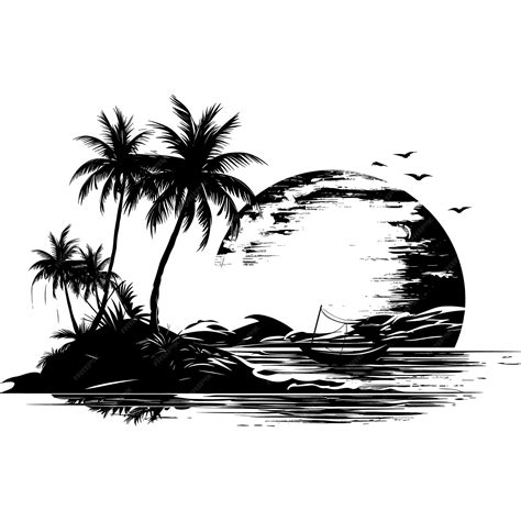 Premium Vector Nature Silhouette Vector Illustration