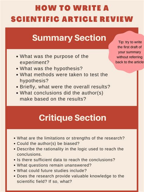 How To Write Scientific Article Reviews 2 SJU Writing Center
