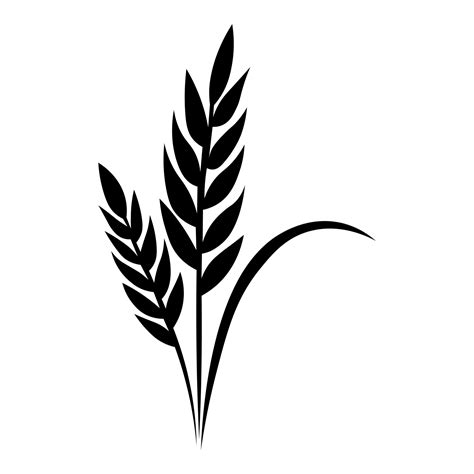 Wheat Black Vector Icon Isolated On White Background 36175121 Vector Art At Vecteezy