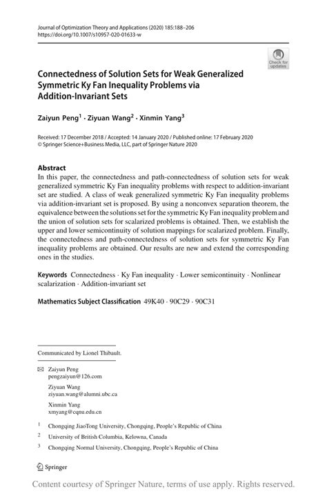 Connectedness Of Solution Sets For Weak Generalized Symmetric Ky Fan Inequality Problems Via
