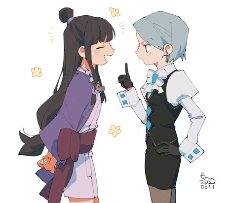 Maya Fey And Franziska Von Karma Ace Attorney Drawn By Erm Nkcn Danbooru