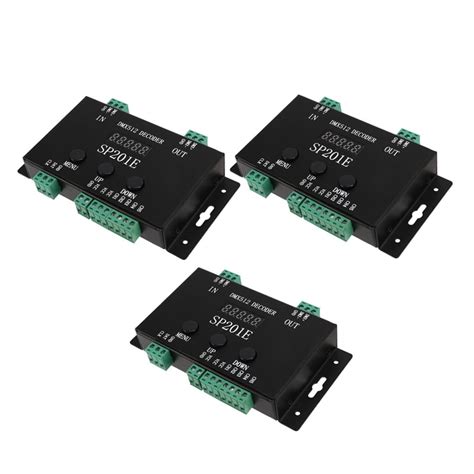 3x Sp201e Dmx512 Ws2812b Ws2811 To Spi Controller Decodersupport Multiple Ics