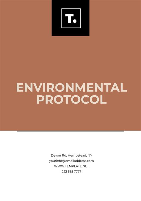 Free Environmental Protocol Template To Edit Online