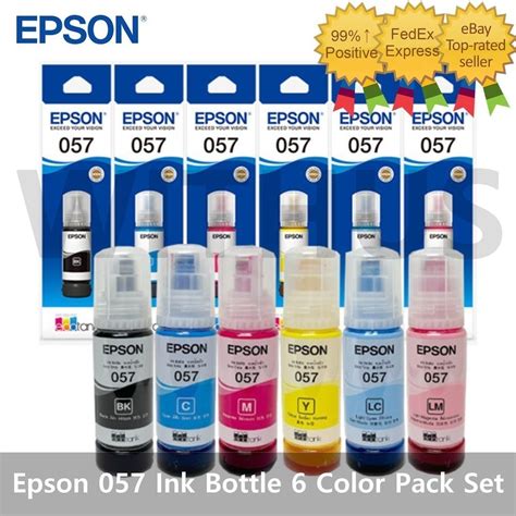 Original Epson 057 Ink Bottle For Epson L8050 L18050 Printer Black