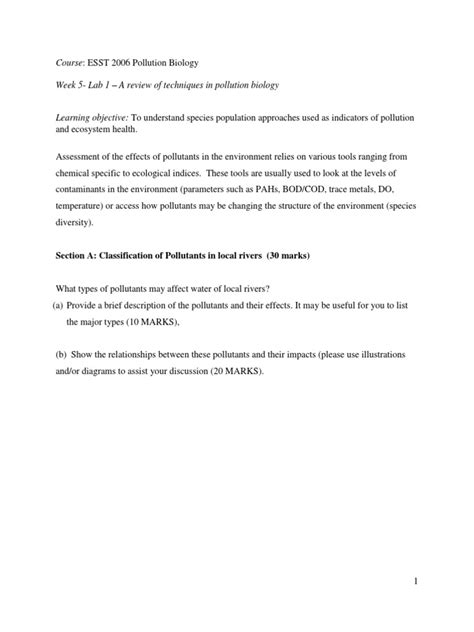 wk 5 lab 1 pdf biodiversity environmental conservation