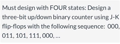 Design A Three Bit Updown Binary Counter Using J K