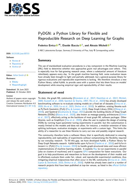 Pdf Pydgn A Python Library For Flexible And Reproducible Research On