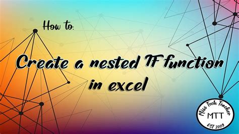 Igcse Ict0417 Using A Nested If Function In A Spreadsheet Excel Youtube