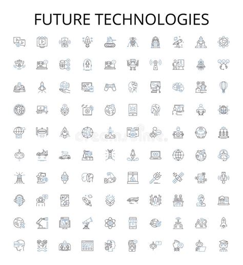 Quantum Computing Line Icons Collection Quantum Computing Qubit