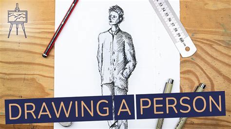 How To Draw A Person Step By Step Drawingtutorial Youtube