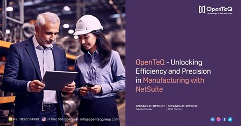 Netsuite Industry Activation Streamlining Manufacturing With Netsuite Solutions By Openteq