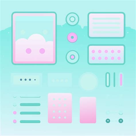 Premium Vector Simple Web Ui Elements Kit Graphic