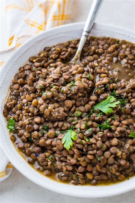 Easy Brown Lentils Side Dish Recipe Brown Lentil Recipes Healthy