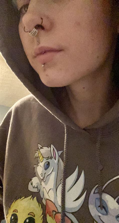 6g Septum 5 Ring Stack R Stretched