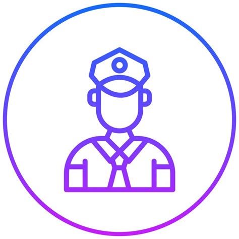 경찰관 아이콘 프리미엄 벡터