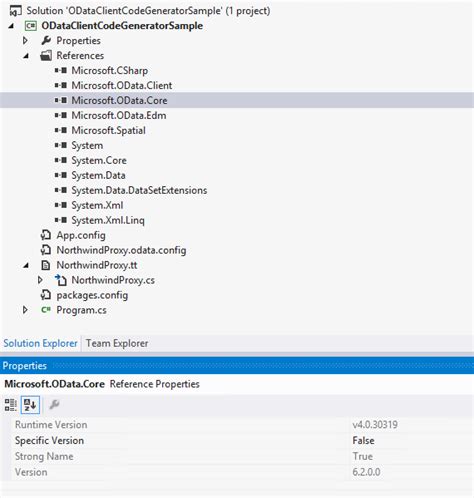 Tutorial And Sample How To Use Odata Client Code Generator To Generate