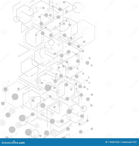 Structure Molecule And Communication Dna Atom Neurons Stock Vector