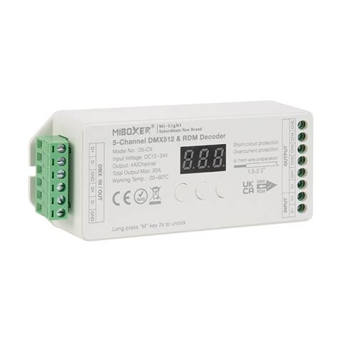 Channel LED DMX And RDM Decoder A CH Digital Display VDC D CX