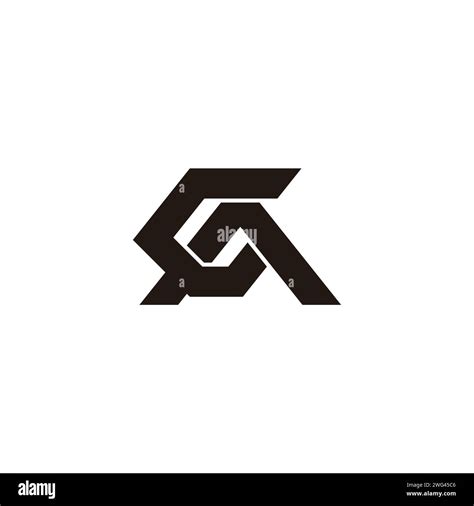 Letter Ca Home Simple Geometric Linked Logo Vector Stock Vector Image And Art Alamy