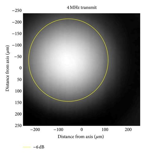 Beam Plots Showing The −6 Db Beamwidth For The A 4 Mhz 298 μm And