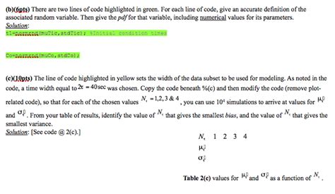 Problem 2 This Statistics Problem Uses A Code Called