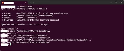 Openfoam ③ダム崩壊シミュレーション Coastal Analysis