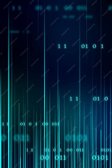 Free Vector Stream Of Binary Code Design Vector