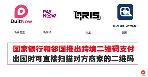国家银行和印尼、泰国和新加坡推出跨境二维码支付服务