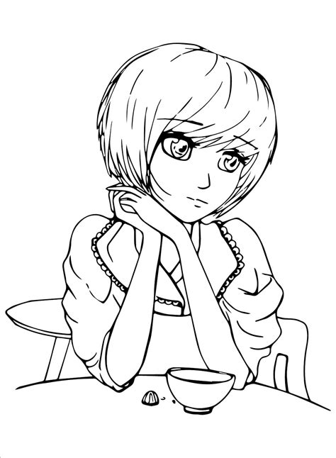 Coloriage Dessin De Ado Fille Gratuit T L Charger Et Imprimer Gratuit Sur Coloriageenfant Com