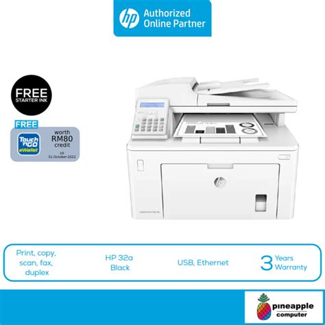HP LaserJet Pro MFP M Fdn Black And White Print Copy Scan Fax USB Ethernet Years