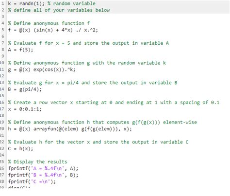 Solved I Need Help With This Matlab Problem Since I Keep Chegg