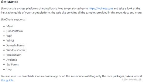 5、livecharts 简介一 Csdn博客