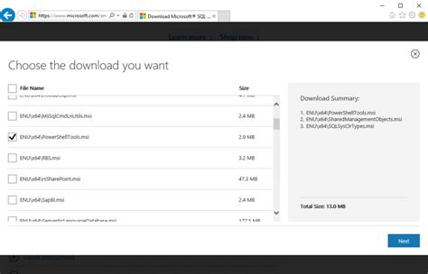 Installing Microsoft® Windows Powershell Extensions For Microsoft Sql