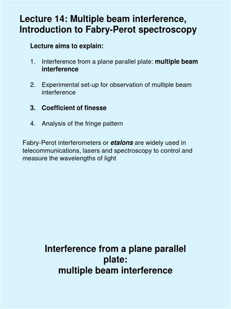 section3 multiple beam interference pdf physical phenomena optics