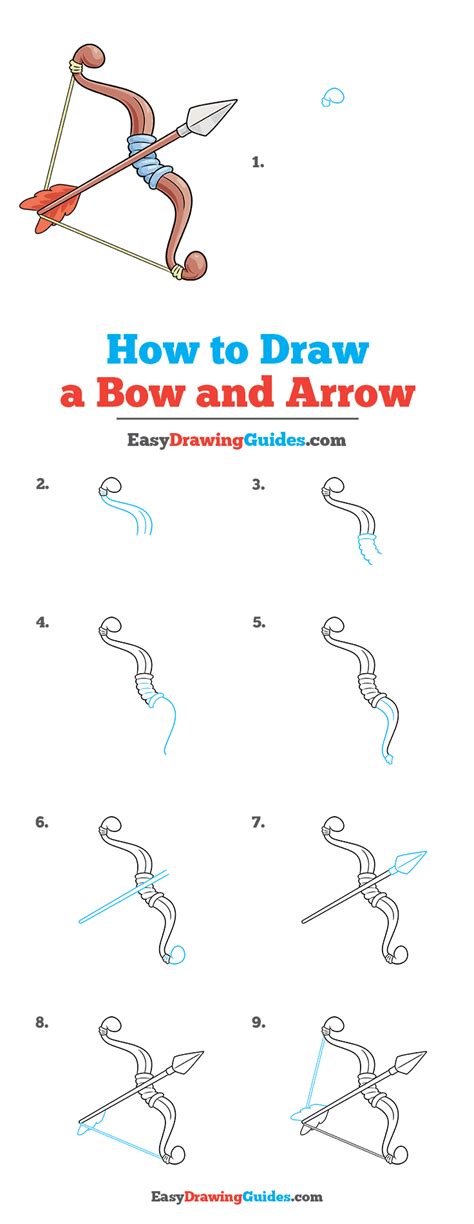 How To Draw A Bow And Arrow Really Easy Drawing Tutorial
