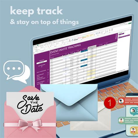 Event Invitations Tracker Excel Template Spreadsheet Wedding Party Conference Meeting