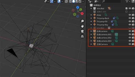 Blender 多个摄像机 多角度 一键渲染 哔哩哔哩