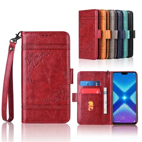 Новейший кошелек Tpu чехол для Huawei Honor 8x флип чехол с ремешком специальный чехол из