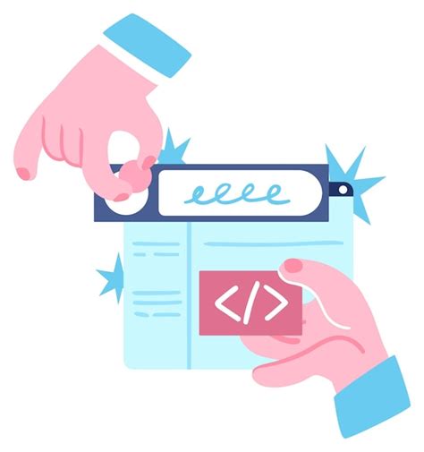 Premium Vector Web Development Concept With Interactive Website Interface