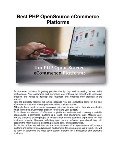 Ppt Best Php Opensource Ecommerce Platforms Powerpoint Presentation Free Download Id9833503