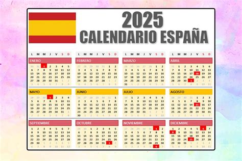 Calendario 2025 Excel Con Festivos Wuttl