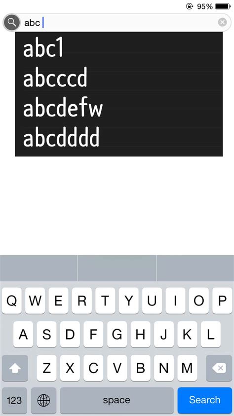 Xcode Ios Swift How To Make A Floating Search Bar With Drop Down