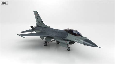 360 View Of General Dynamics F 16c Block 52 3d Model 3dmodels Store