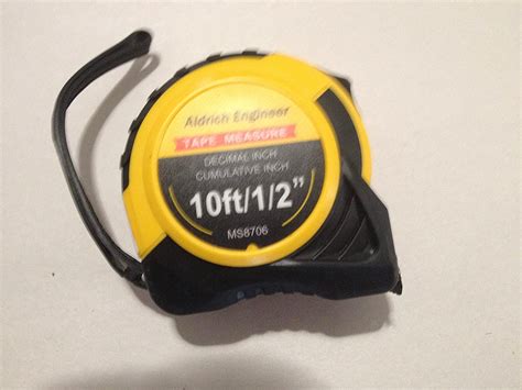 tape measure decimal inch steel 120 in 10 ft but no feet on tape