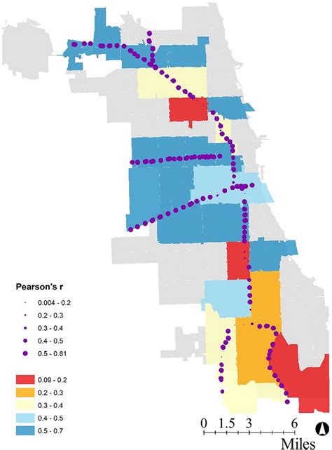Pearsons R Values—chicago Map Environmental Systems Research