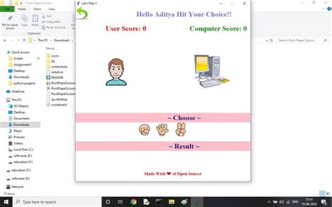 Rock Paper Scissor Game Using Python Project In Python With Source Code