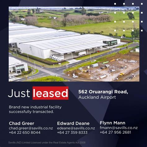 chad greer on linkedin leased 562 oruarangi road auckland airport