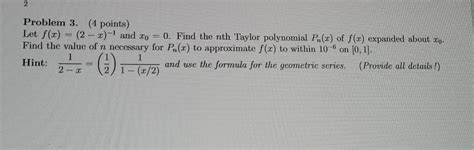 Solved Problem 3 4 Points Let Fx2−x−1 And X00 Find