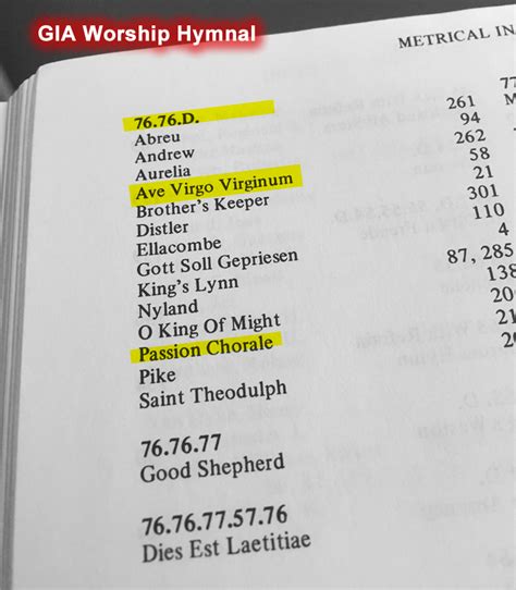 Hymn Tunes • Whats Up With Naming Them